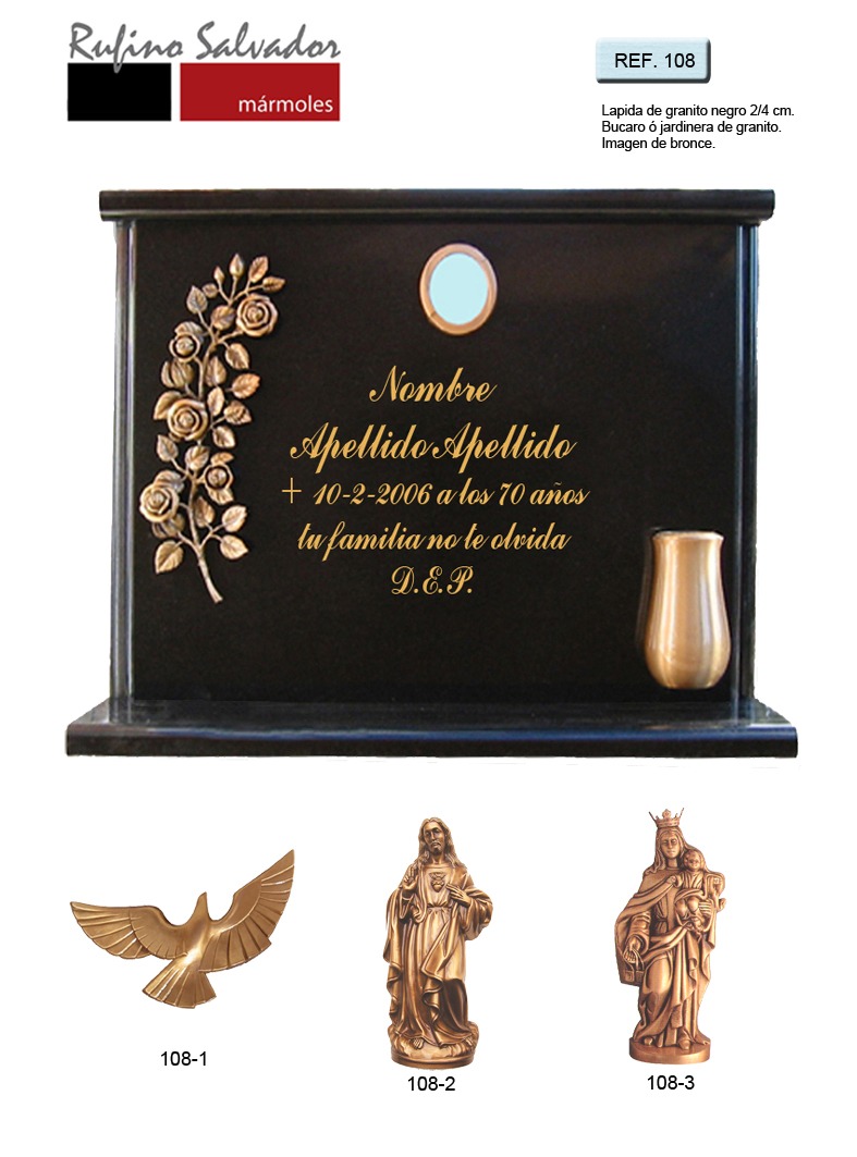 LAPIDAS PERSONALIZADAS - Mármoles Rufino Salvador - Casas Ibañez