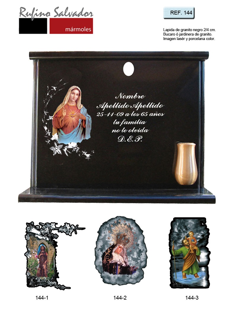 LAPIDAS PERSONALIZADAS - Mármoles Rufino Salvador - Casas Ibañez